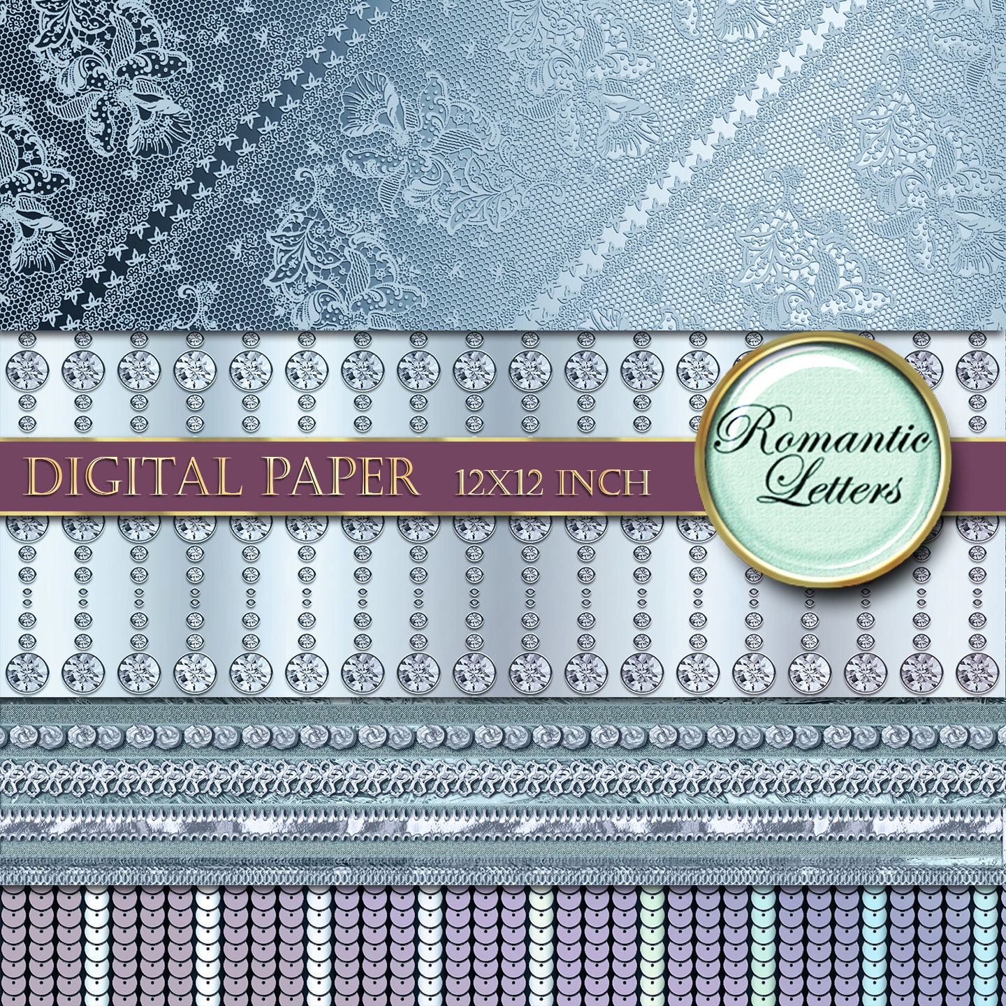 Digital printable scrapbook paper pack printable craft paper | Etsy