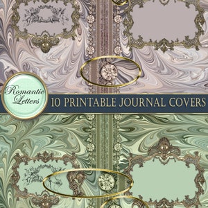 Printable Junk Journal Covers Kit Digital Scrapbook Cover Digital ...