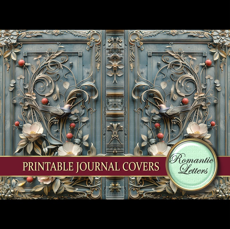 Printable Journal Covers Digital Printable Junk Journal Cover Old Book ...