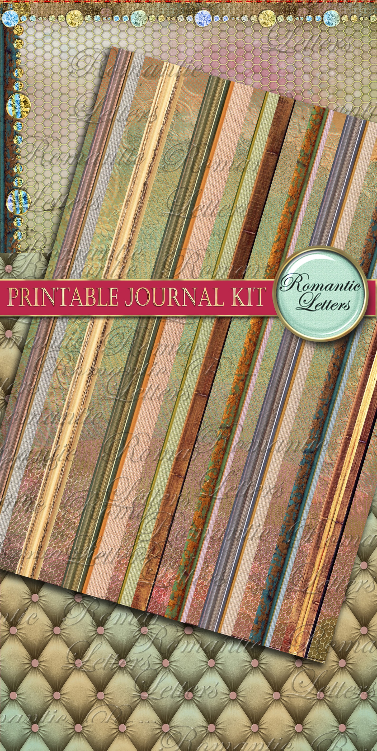 Printable Journal Pages A4 Printable Scrapbook Kit Paper - Etsy
