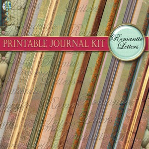 Printable Journal Pages A4 Printable Scrapbook Kit Paper 8.5x11 ...