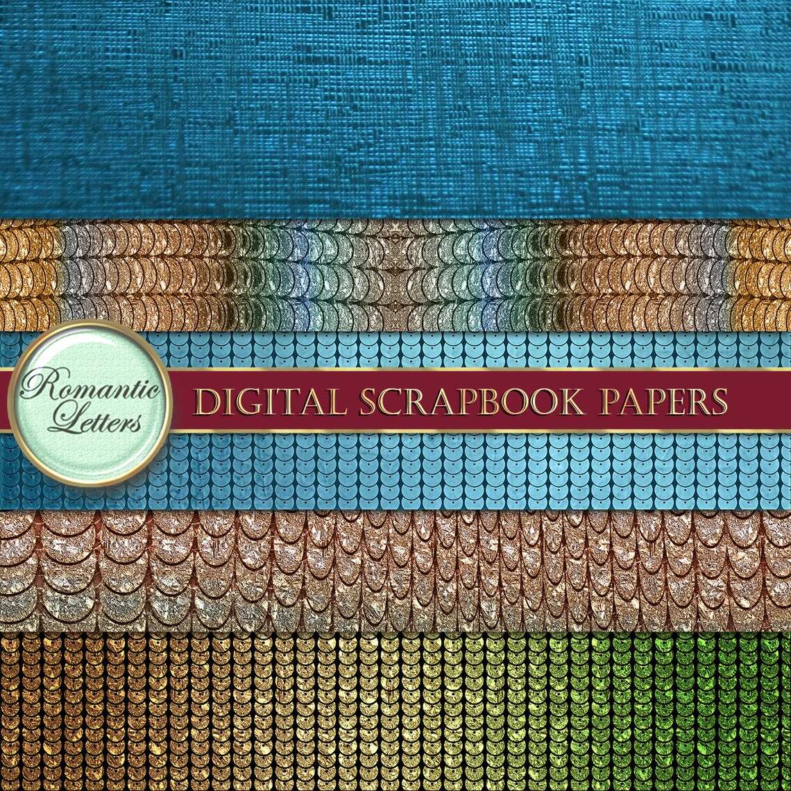 Luxury Gold Digital Scrapbook Paper Gold Texture Foil Gold - Etsy
