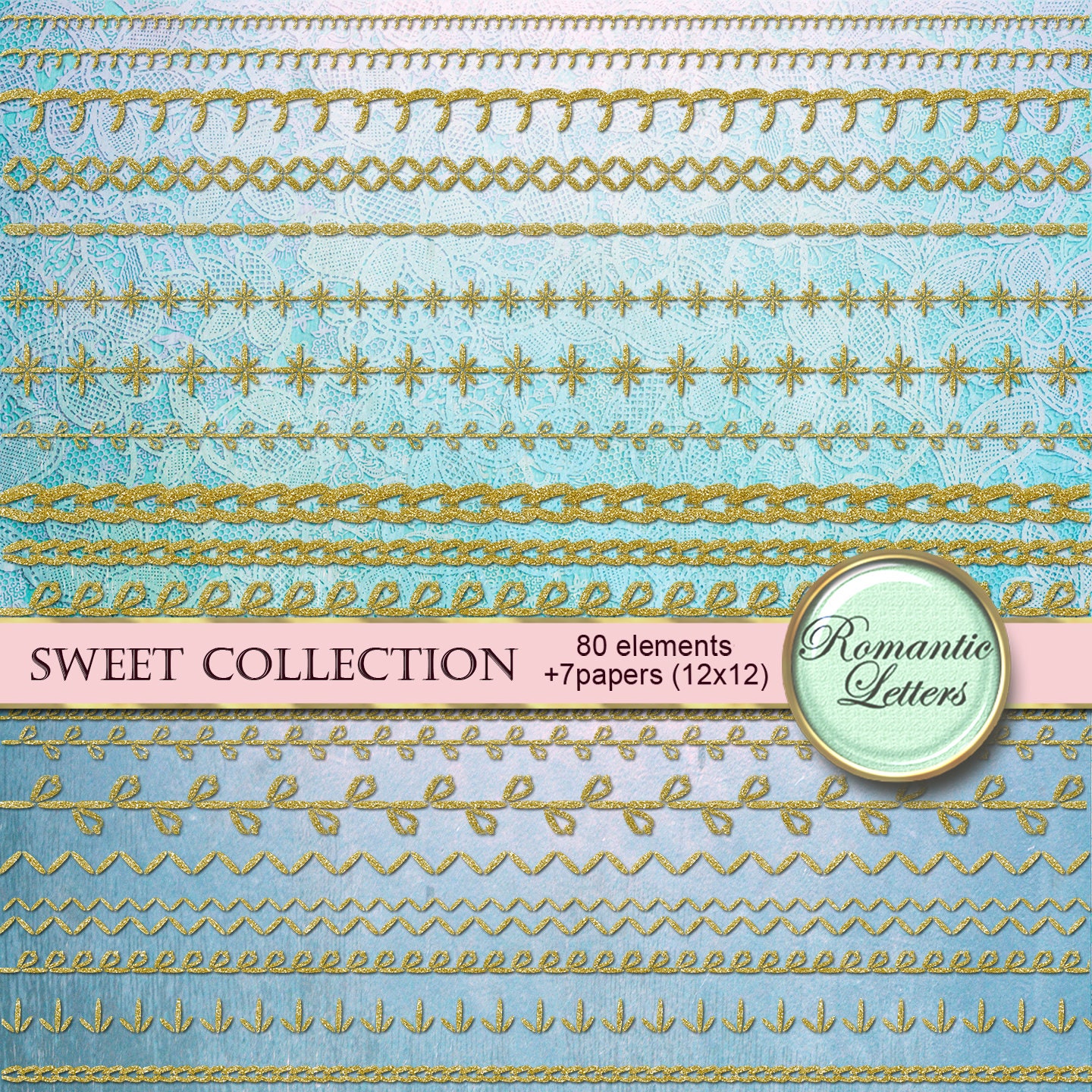 Digital Scrapbooking Kit Digital Clip Art Alphabet Printable | Etsy