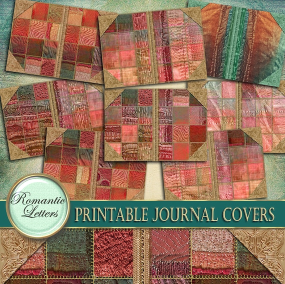 Printable Junk Journal Covers Kit Digital Printable Vintage - Etsy