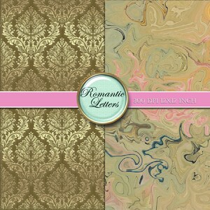 Gold Digital Scrapbooking Paper Pack Digital Gold Paper Printable ...