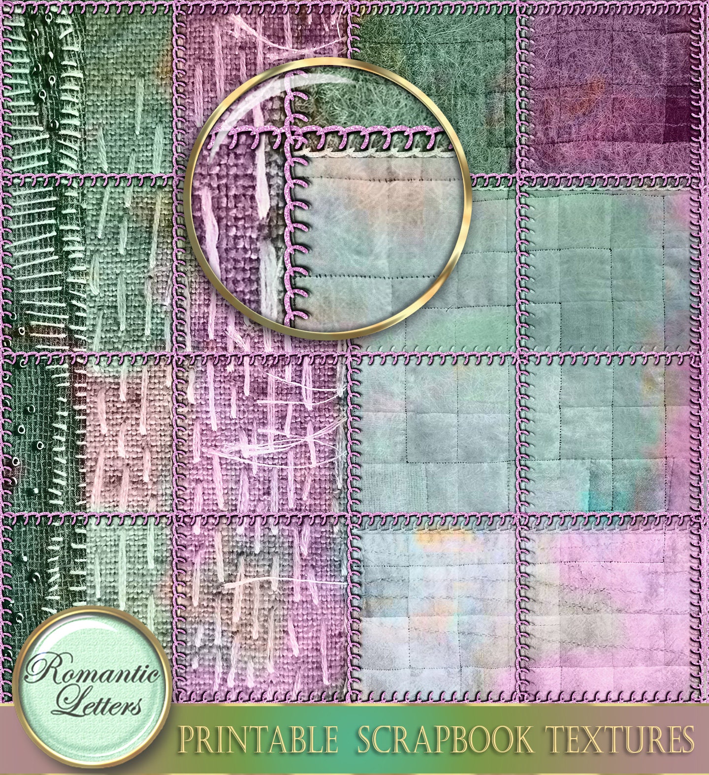 Digital Printable Scrapbook Paper Pack Newborn Album Background Paper ...
