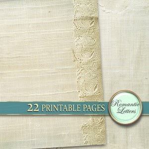White Linen Texture Digital Paper Pack Scrapbook Paper Background Paper ...