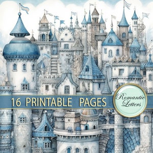 Printable Decoupage Paper Digital Scrapbook Album Paper Fairy Tale ...