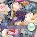 Botanical Digital Scrapbook Paper Pack Shabby Chic Flower Digital ...