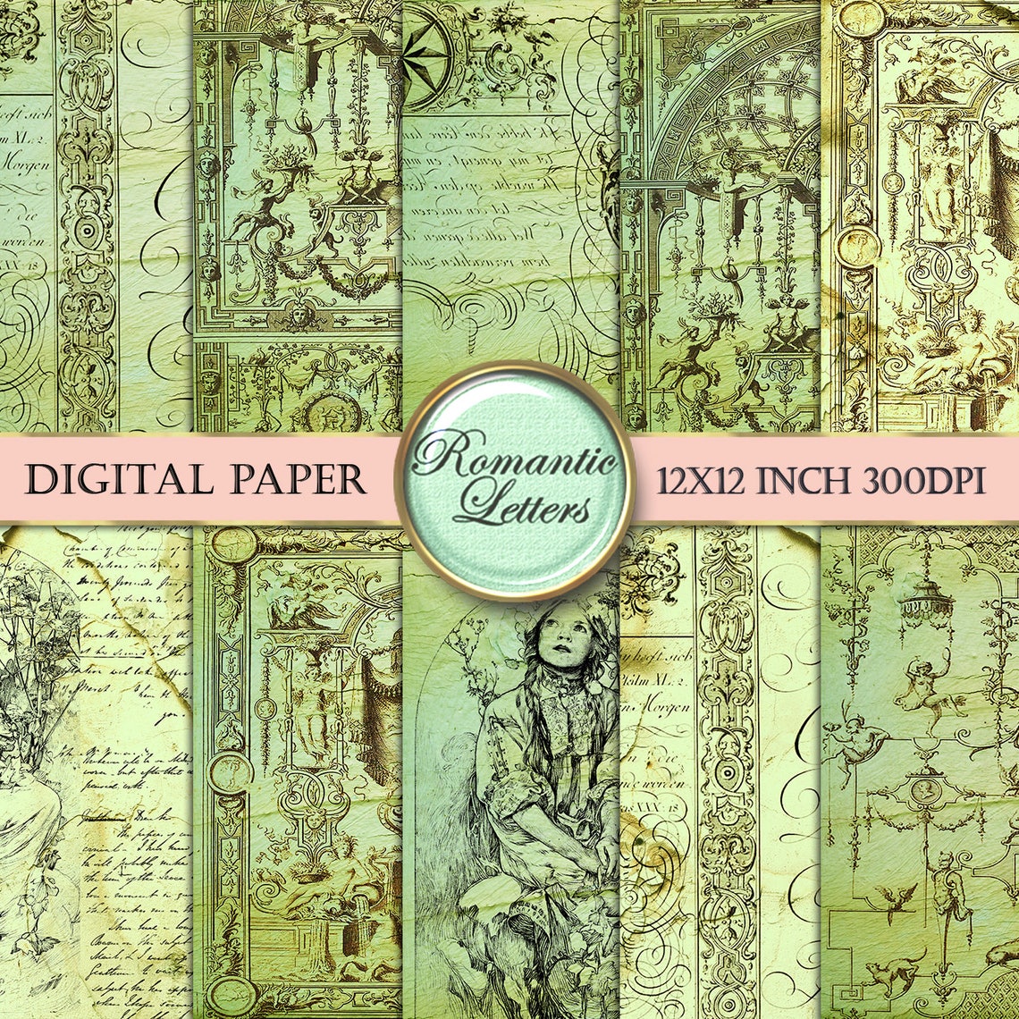 Digital Scrapbook Paper Pack Digital Background Paper | Etsy