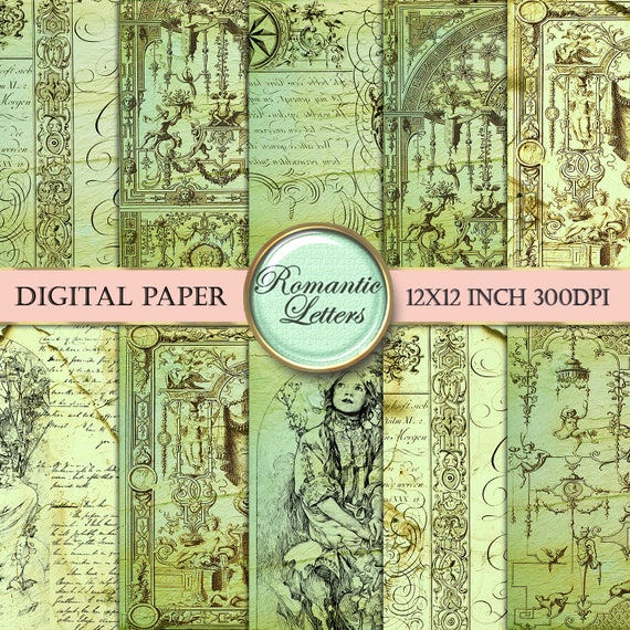 Digital Scrapbook Paper Pack Digital Background Paper | Etsy