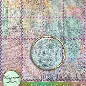 Digital Printable Scrapbook Paper Pack Newborn Album Background Paper ...