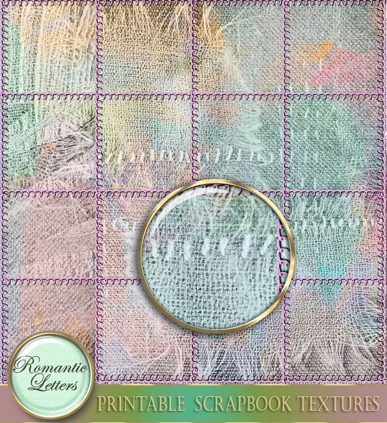 Digital Printable Scrapbook Paper Pack Newborn Album Background Paper ...