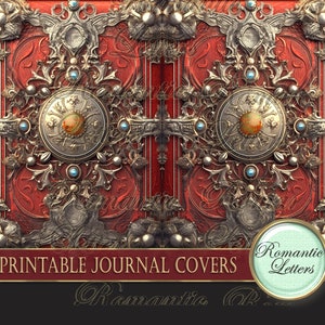 Printable Journal Covers Digital Scrapbooking Paper Printable Junk ...
