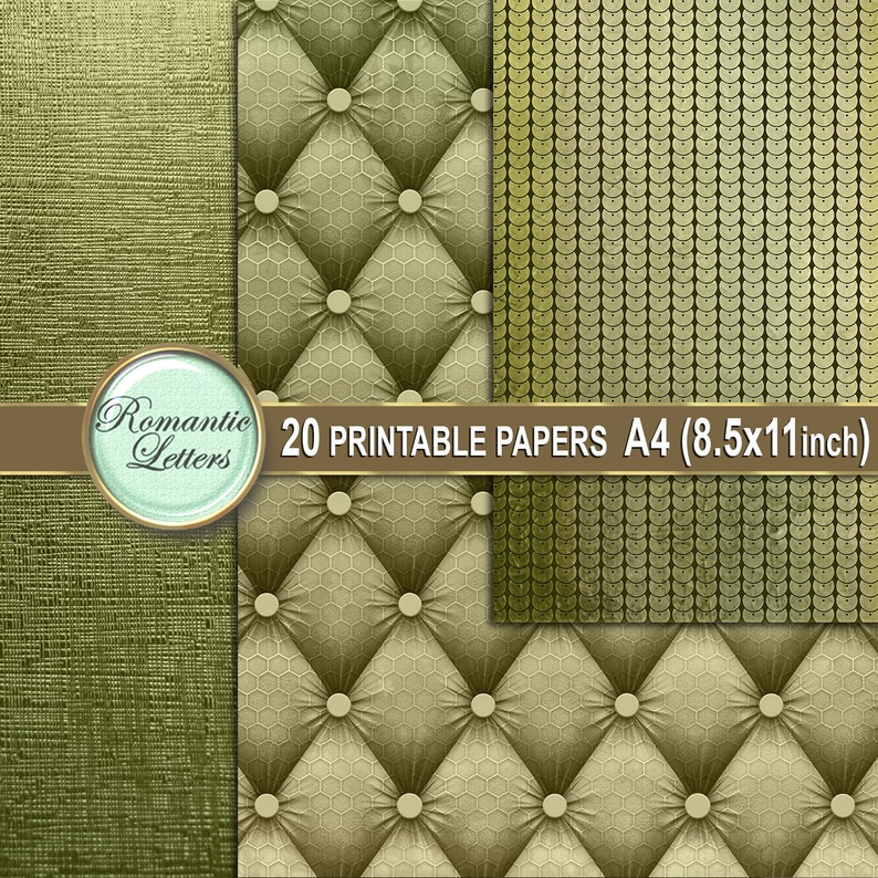 Digital Printable Scrapbook Paper Pack Journal Pages Backgrounds ...