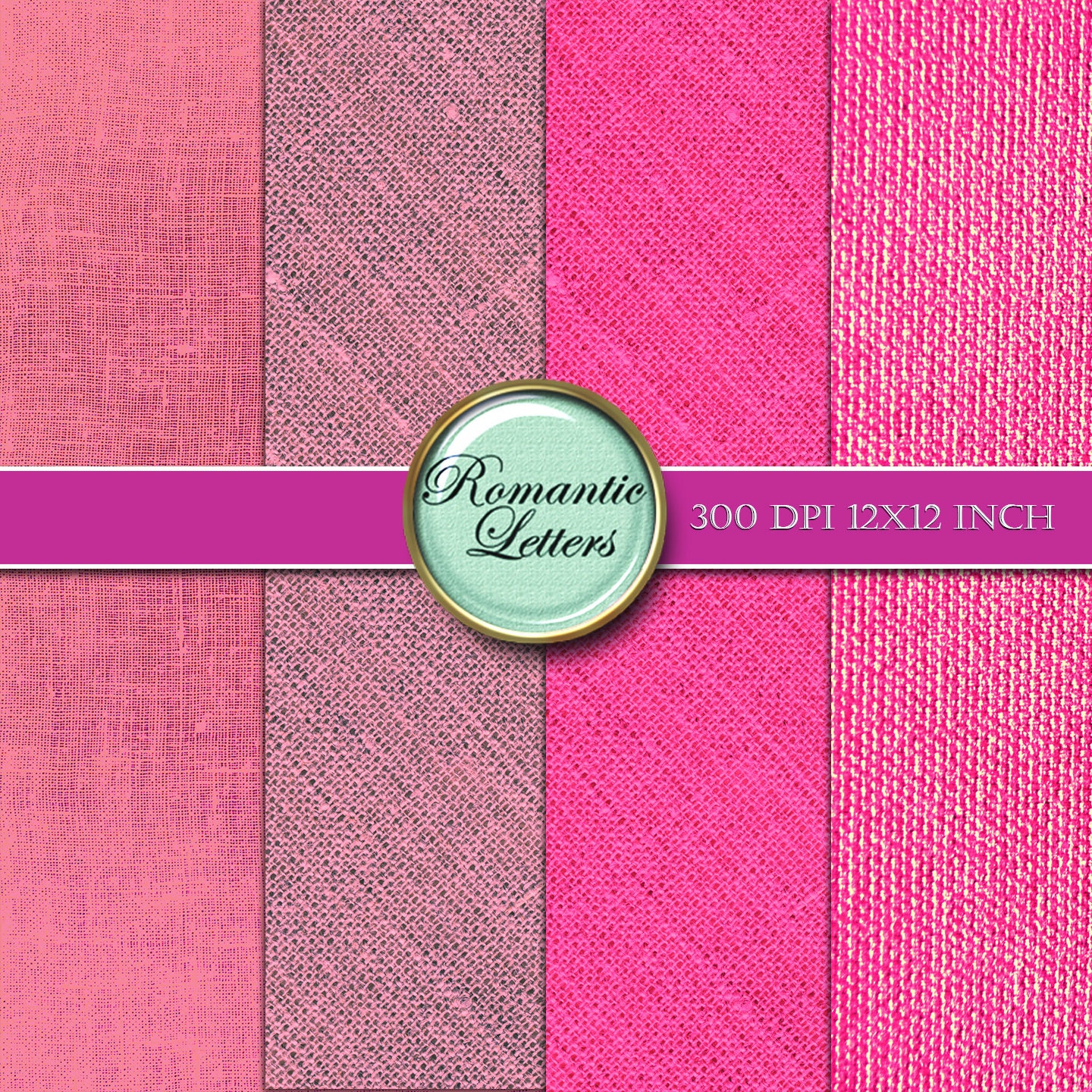 Linen Texture Digital Paper Pack Digital Scrapbook Paper Pink | Etsy