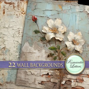 Brick Wall Digital Paper Pack Digital Photo Background Shabby Chic ...