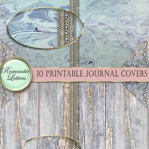 Printable Junk Journal Covers Kit Digital Scrapbook Cover Digital ...