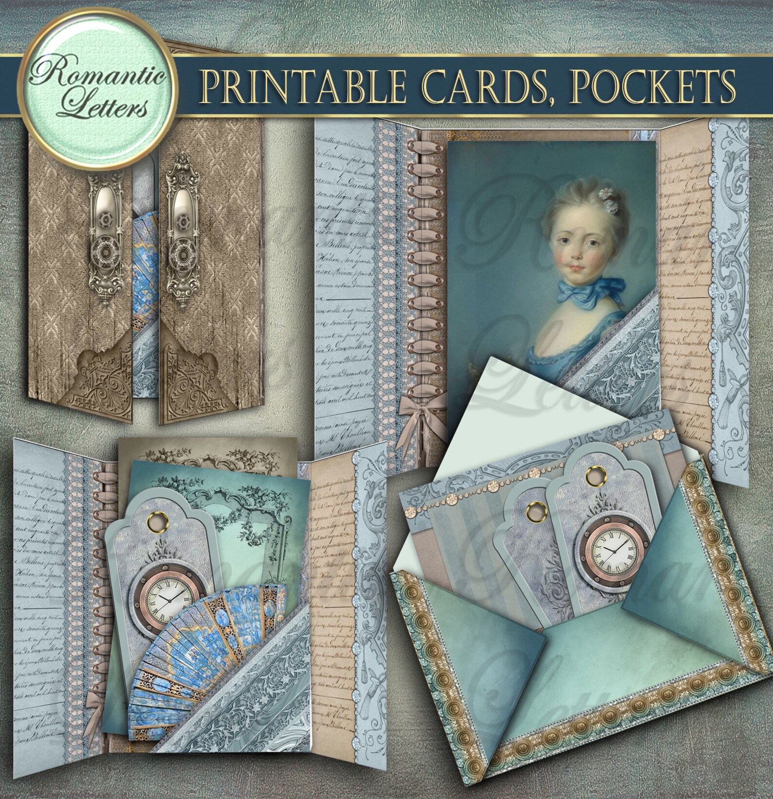 Printable Journal Pockets Loaded Envelope Cards Digital - Etsy