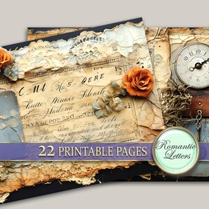 Digital Paper Pack Scrapbook Background Paper Digital Printable Journal ...