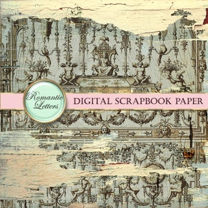 Shabby Digital Scrapbook Paper Pack Digital Background Shabby Chic ...
