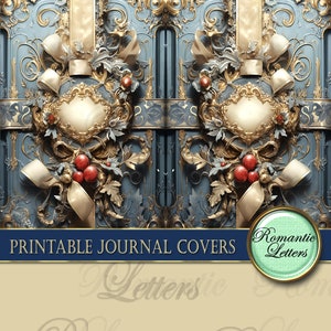 Printable Christmas Journal Covers Digital Scrapbooking Paper Printable ...