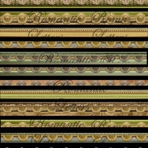 Baroque Lace Clip Art Digital Printable Scrapbook Elements Borders Clip ...