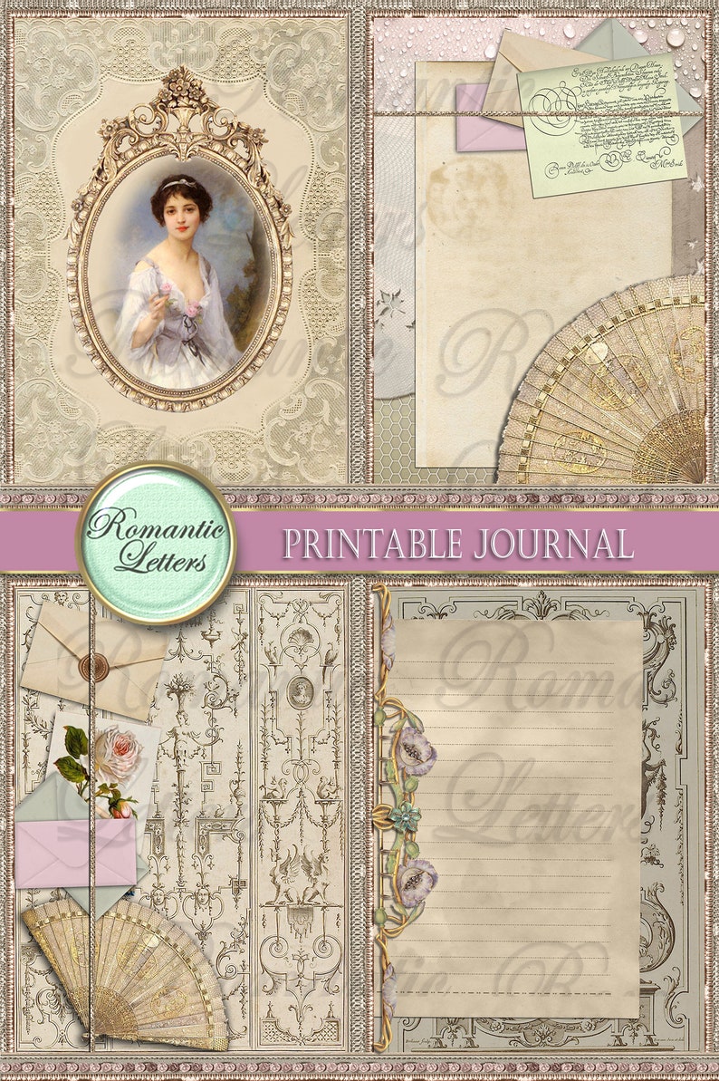 Victorian Printable Junk Journal Kit Printable Scrapbook Paper - Etsy UK