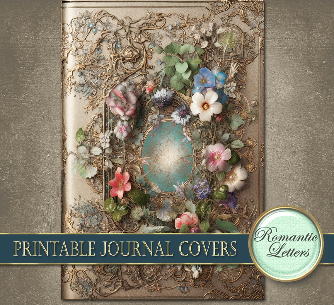 Printable Journal Covers Digital Scrapbooking Printable Junk Journal ...
