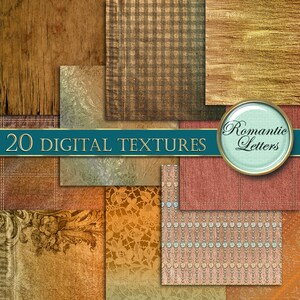 Orange Linen Digital Paper Pack Printable Scrapbook Background Paper ...
