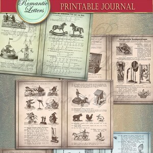 Printable Scrapbook Backgrounds Junk Journal Printable Paper Craft A4 8 ...