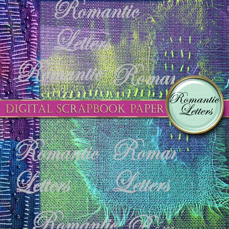 Digital Printable Scrapbook Paper Pack Background Download | Etsy