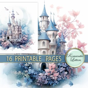 Printable Decoupage Paper Digital Scrapbook Album Paper Fairy Tale ...