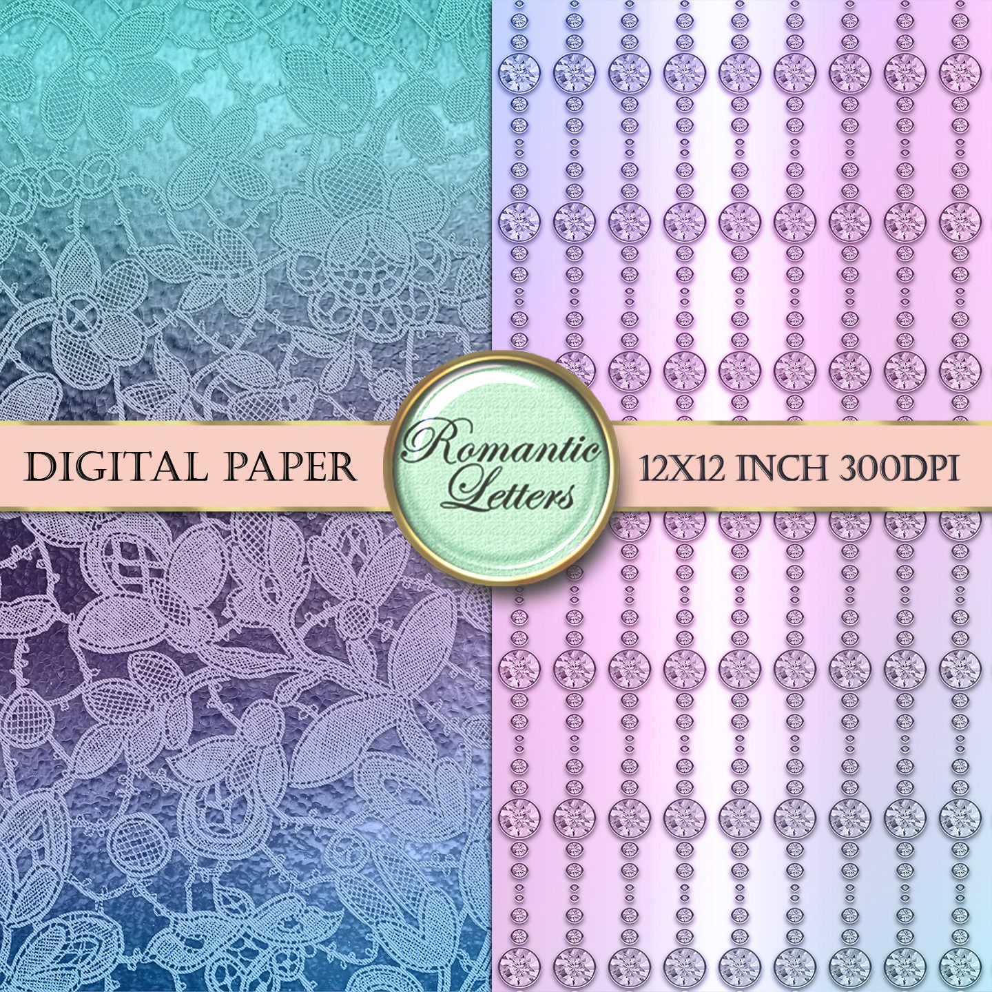Wedding Digital Scrapbook Album Paper Pack Digital Background - Etsy