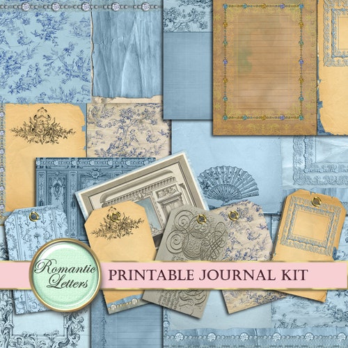 Printable Journal Kit A4 Printable Scrapbook Paper 8.5x11 - Etsy