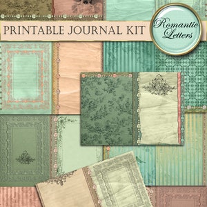 Printable Scrapbook Kit Paper Victorian Printable Journal Pages ...