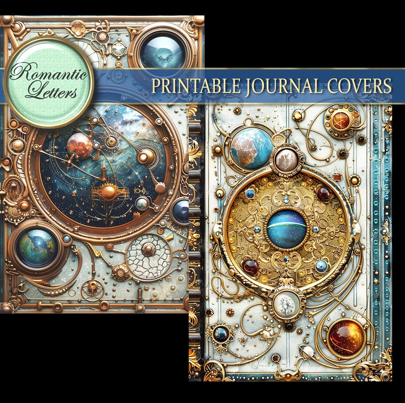 Printable Journal Covers Digital Printable Book Cover Fantasy Magic ...