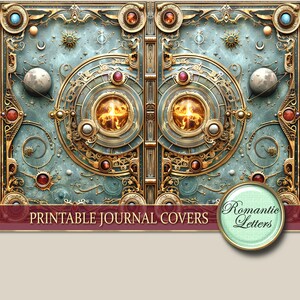 Printable Journal Covers Digital Printable Book Cover Fantasy Magic ...