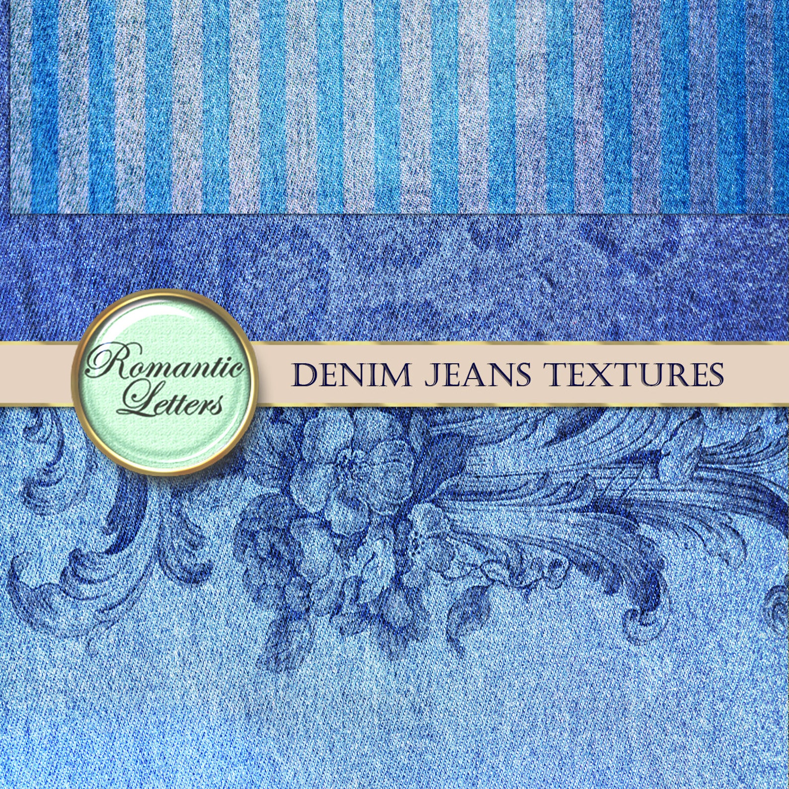 Denim Digital Paper Jeans Scrapbook Background Digital Paper | Etsy