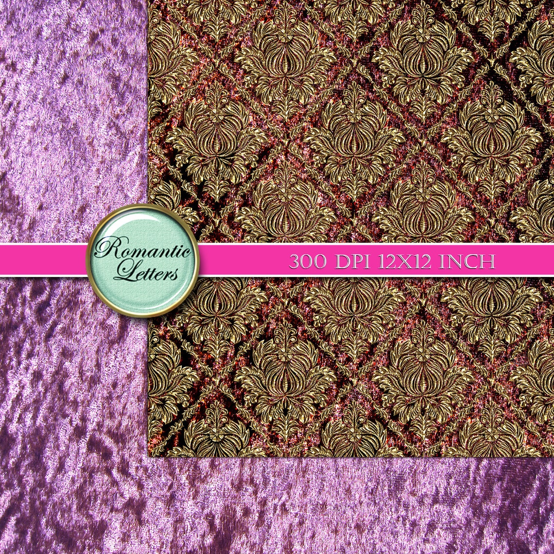 Gold Digital Paper Gital Scrapbook Paper Digital Shabby Chic - Etsy