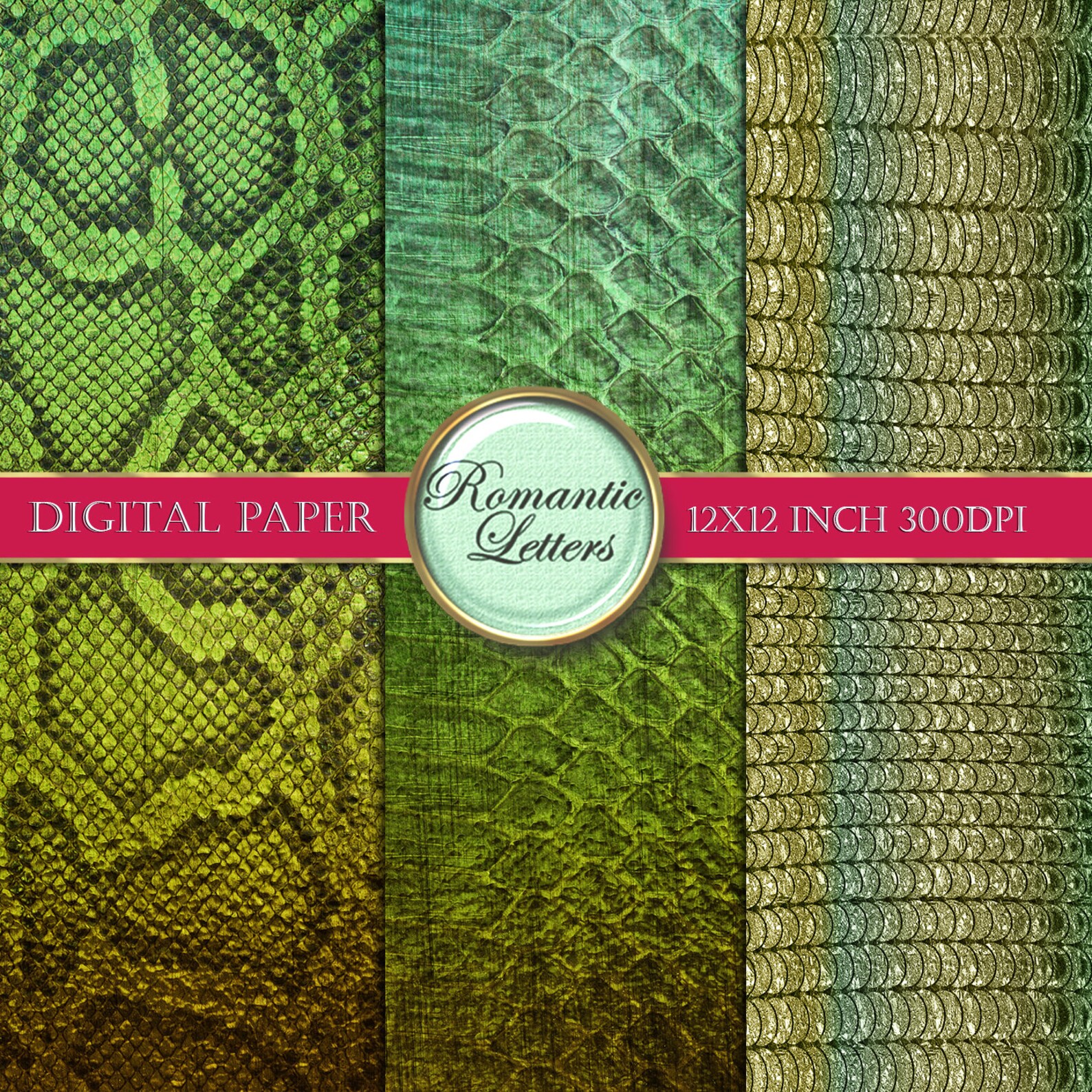 Mermaid Scales Digital Paper Fish Scales Texture Digital Scrapbook Gold ...