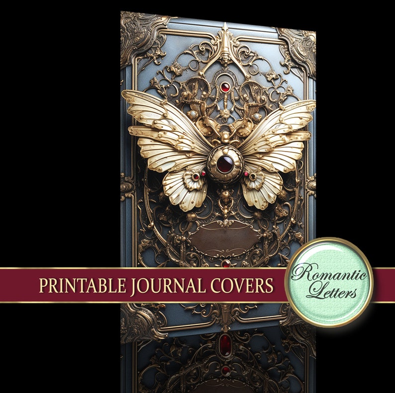 Printable Journal Covers Digital Steampunk Printable Junk Journal Cover ...