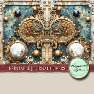 Printable Journal Covers Digital Printable Book Cover Fantasy Magic ...