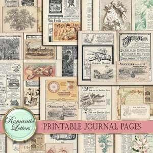 Digital Paper Pack Scrapbook Background Paper Digital Printable Journal ...