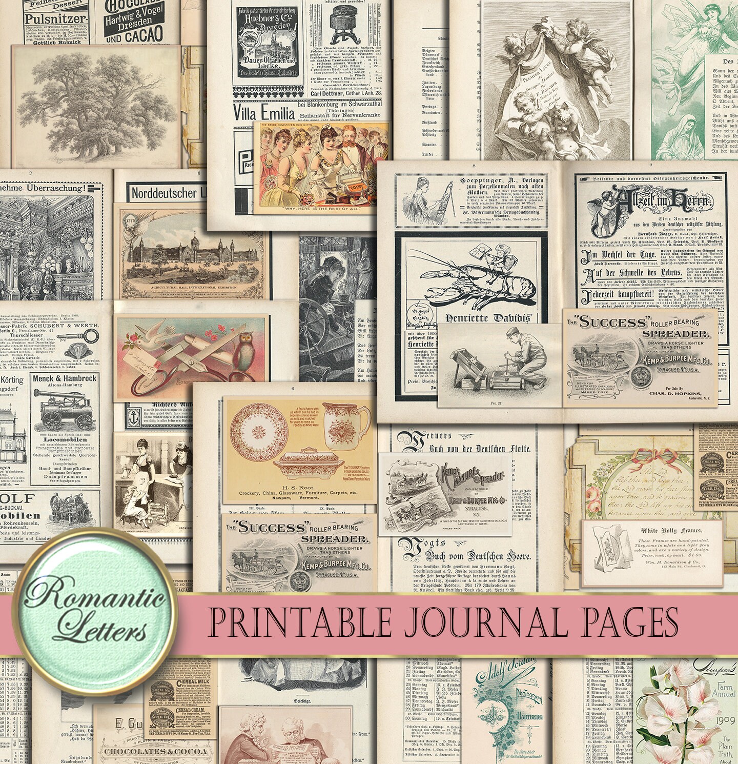 Papercraft Digital paper pack scrapbook background paper digital ...