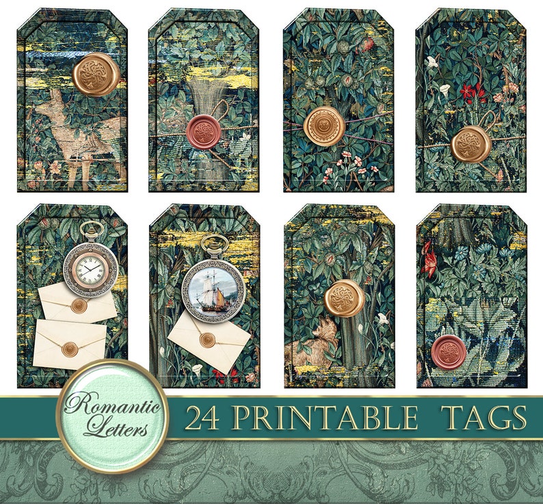 Printable Scrapbook Tags Printable Gift Tags Printable - Etsy