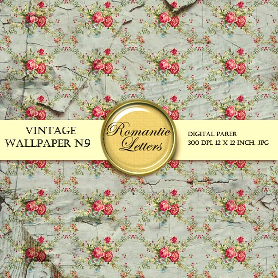 Digital Scrapbook Paper Old Wallpaper Background Newborn Photography ...