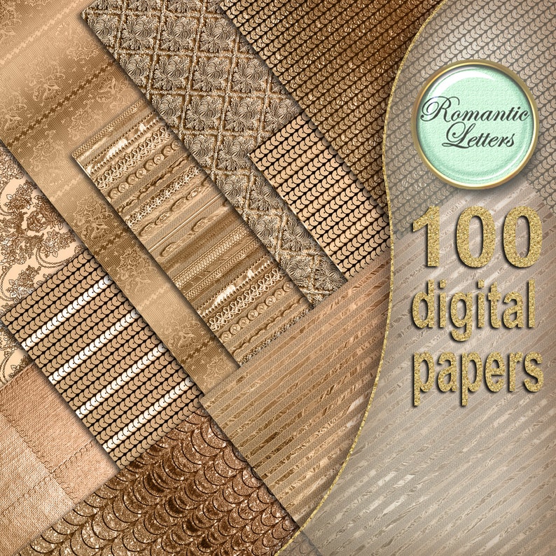 100 Digital Papers Printable Texture Digital Scrapbooking - Etsy