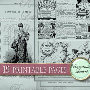 Digital Paper Pack Scrapbook Background Paper Digital Printable Journal ...