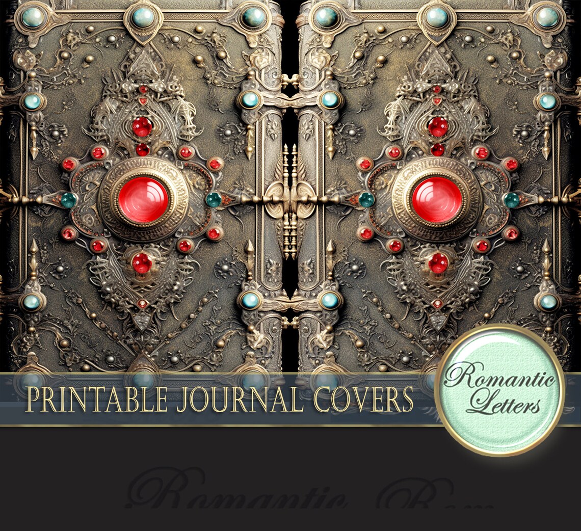 Printable Journal Covers Digital Scrapbooking Paper Printable Junk ...